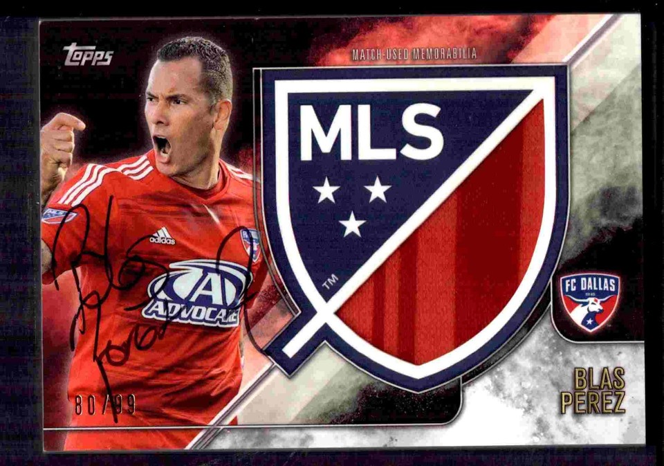 2015 Topps Apex MLS Jumbo Crest Relics /99 Pick a Card All Autographed ...