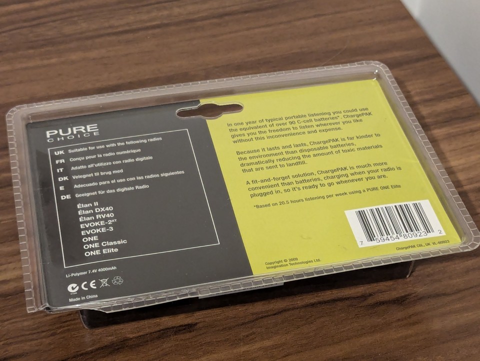 Pure ChargePAK C6L Battery - Elan / Evoke / ONE - New | eBay UK