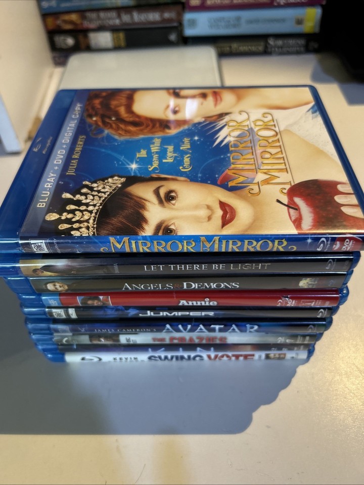 Blu Ray Disc Movie Lot Of 9, Very Good Condition, see photo for titles ...