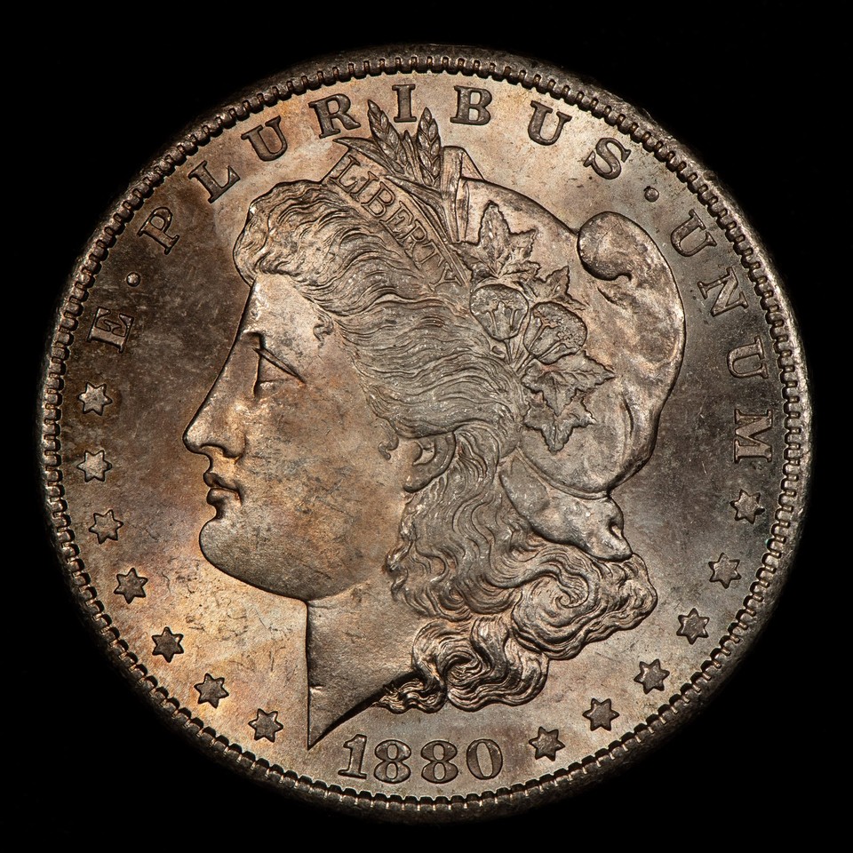 1880-S $1 Morgan Silver Dollar - PQ Pastel Toning - Strong BU - SKU ...