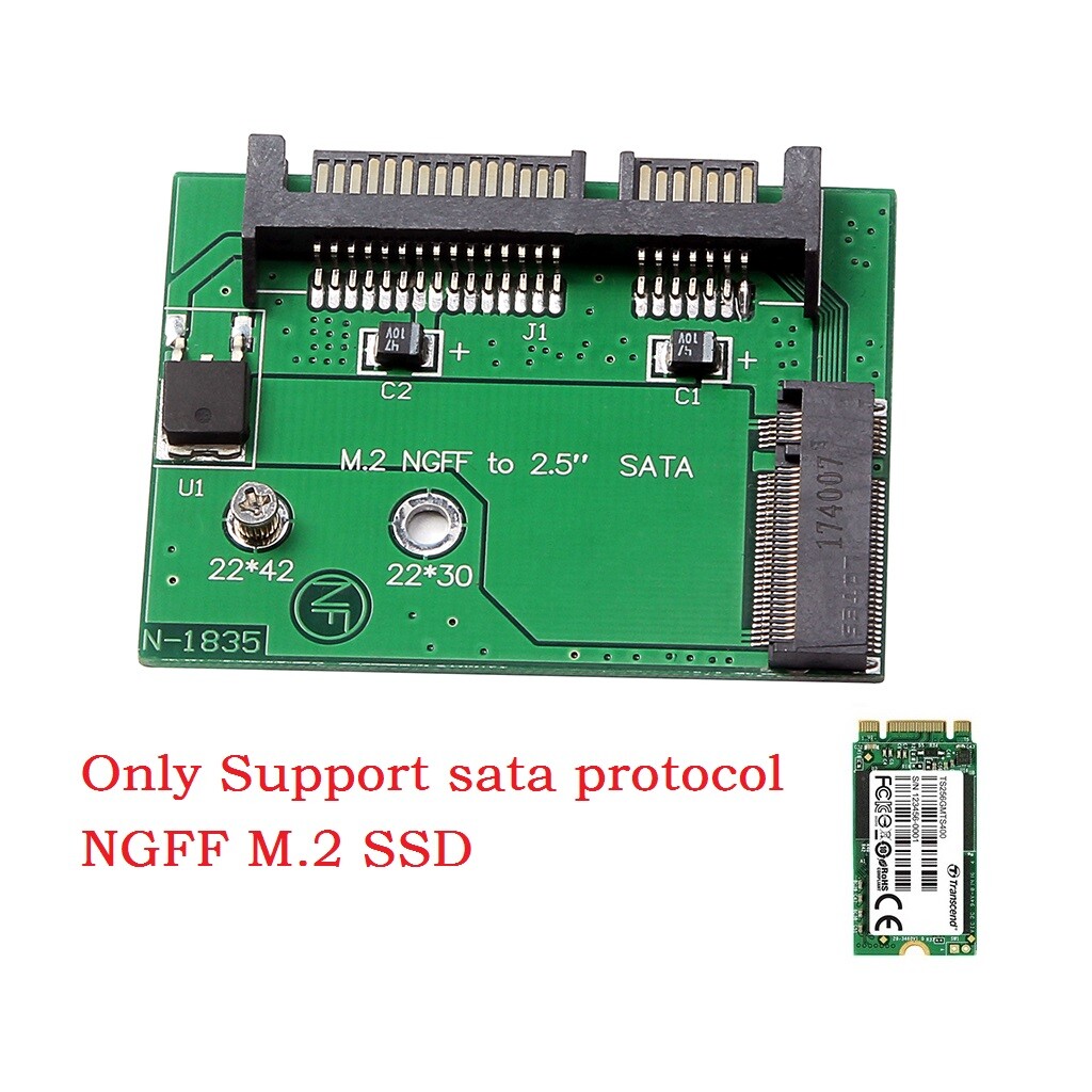 NGFF M.2 SSD SATA 3.0 Solid State Drive To SATA Interface Card ...