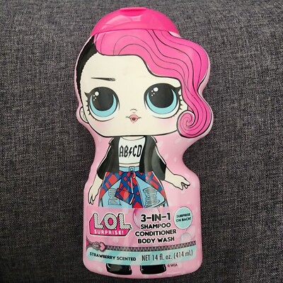 LOL Surprise 3 in 1 Shampoo Conditioner Body Wash Strawberry Scented 14 ...