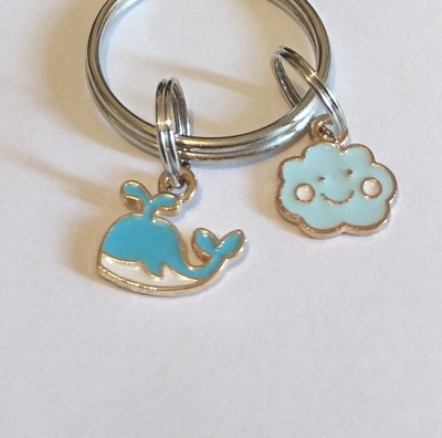Cute dinky little 'Blue Whale' Keyring Bagcharm lovable useful gift 🗝️🐋 ...