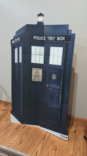 Dr Who TARDIS Cardboard Cutout 6ft Tall VERY RARE In US | eBay