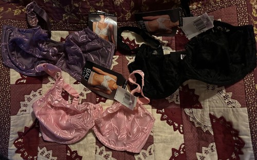 Bargain! Set of 3! Brand New W Tags 36D Lace Lilyette Minimizer Bras So ...