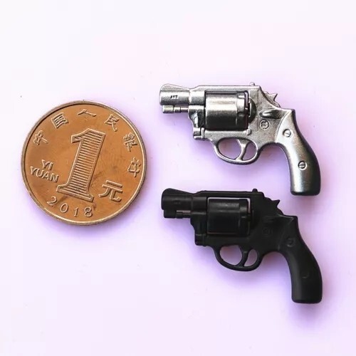 1/6 Scale Mini Revolver Gun Model Weapon Props Fit 12" Soldier Figure ...