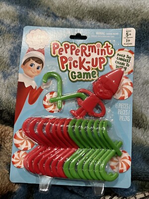 ELF ON THE SHELF Peppermint Pick-up Game NIP ages 5+ Stocking Stuffer ...