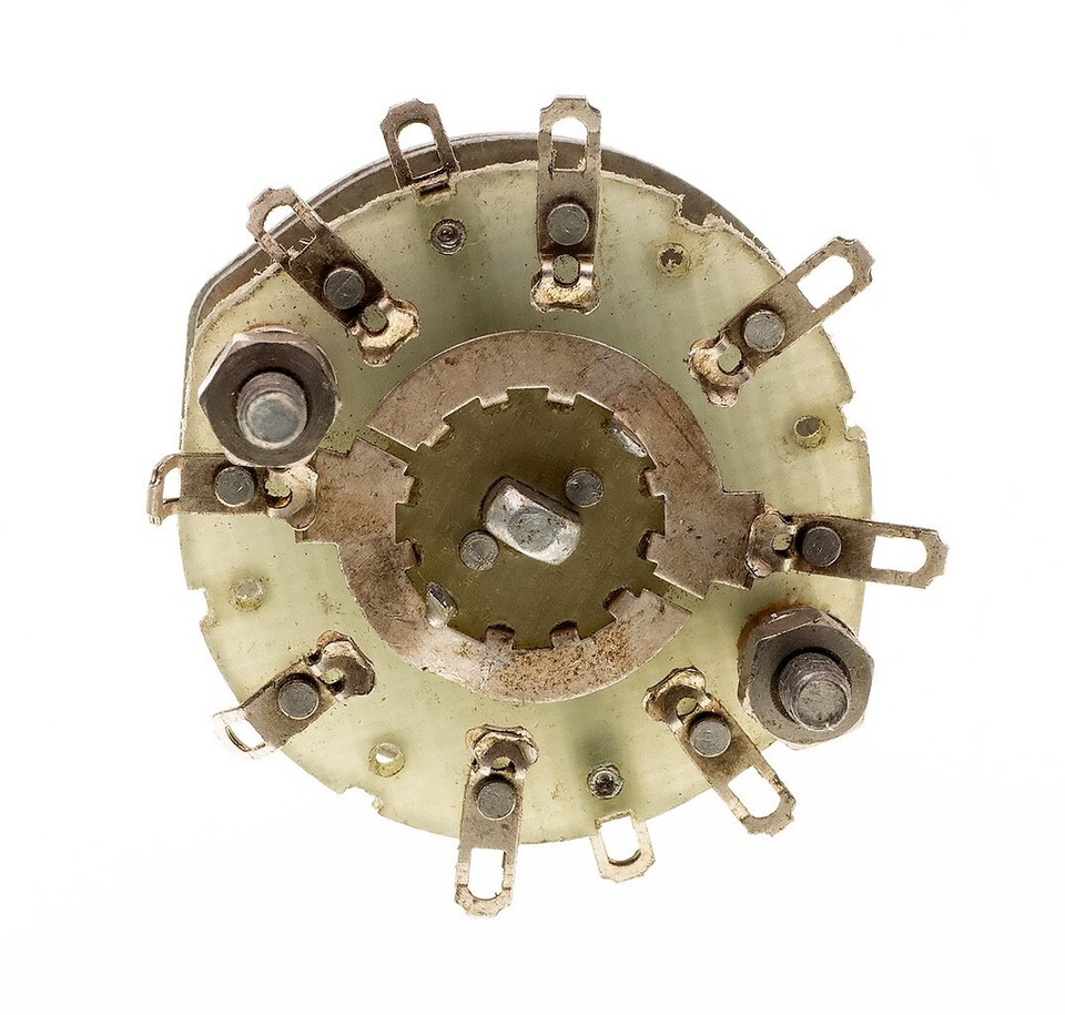 DPDT Rotary Switch , 1-Wafer 2-Pole 2-Position, ON-ON, 1/8" Shaft, 45 ...