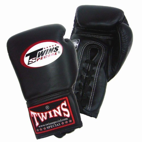Twins Boxing Gloves (String) Made of Genuine Leather black | eBay