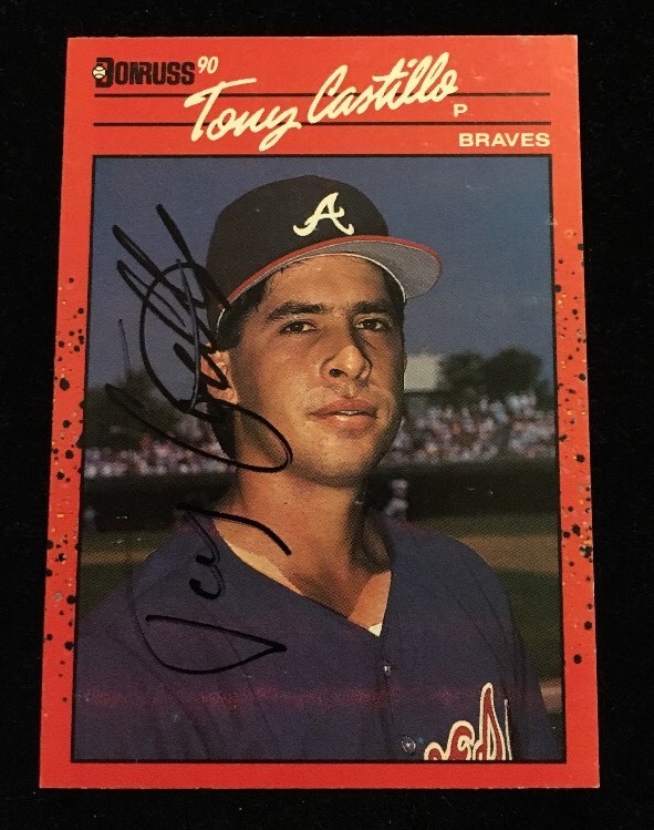 TONY CASTILLO 1990 DONRUSS Autograph Signed AUTO Baseball Card 592 ...