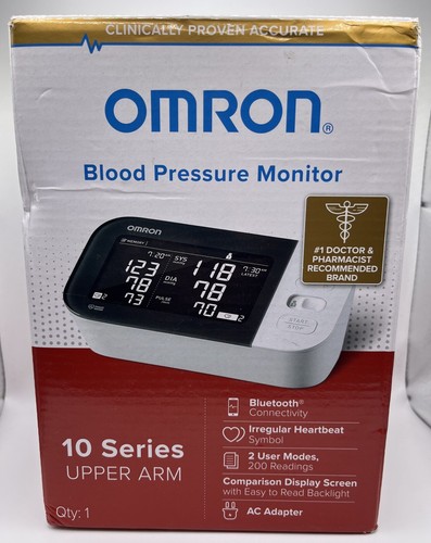 Omron 10 Series BP7450 Upper Arm Blood Pressure Monitor. OPEN BOX FREE ...