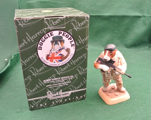 ROBERT HARROP Brindle Bull Terrier British Armed Forces (Desert ...