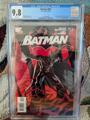 Batman #655 CGC 9.8 1st Damian Wayne Robin DC Comics 2006 White Pages ...