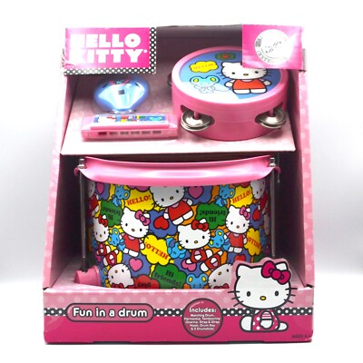 SANRIO HELLO KITTY FIRST ACT FUN IN A DRUM SET PINK / MULTI, 2014 ...