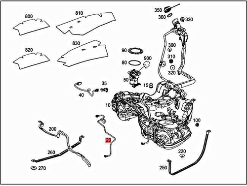 Genuine MERCEDES X222 A217 C217 S-CLASS W222 Fuel line 2224701264 | eBay