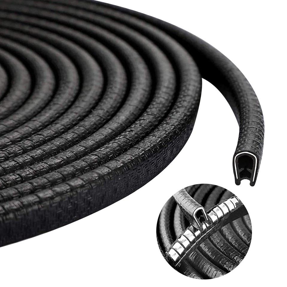 Modigt Universal Car Door edge protection strip Rubber Black 79ft ...