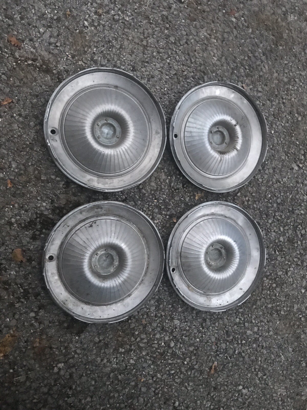 Vintage Set of 4 1960s 1970s Dodge Hub Caps Wheel Covers Red Center Cap ...