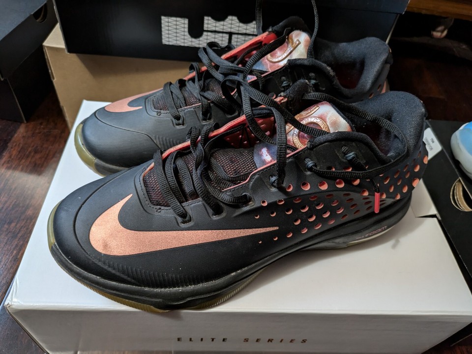Nike KD VII Elite Rose Gold Mens Basketball Shoes Kevin Durant 724349 ...
