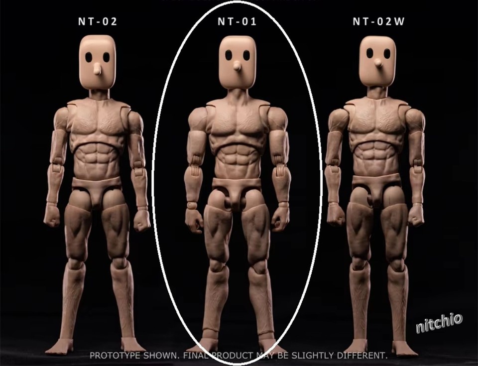 NT-01: Nota Studio Notaman 1/12 Scale Action Figure – MUSCULAR BODY for ...
