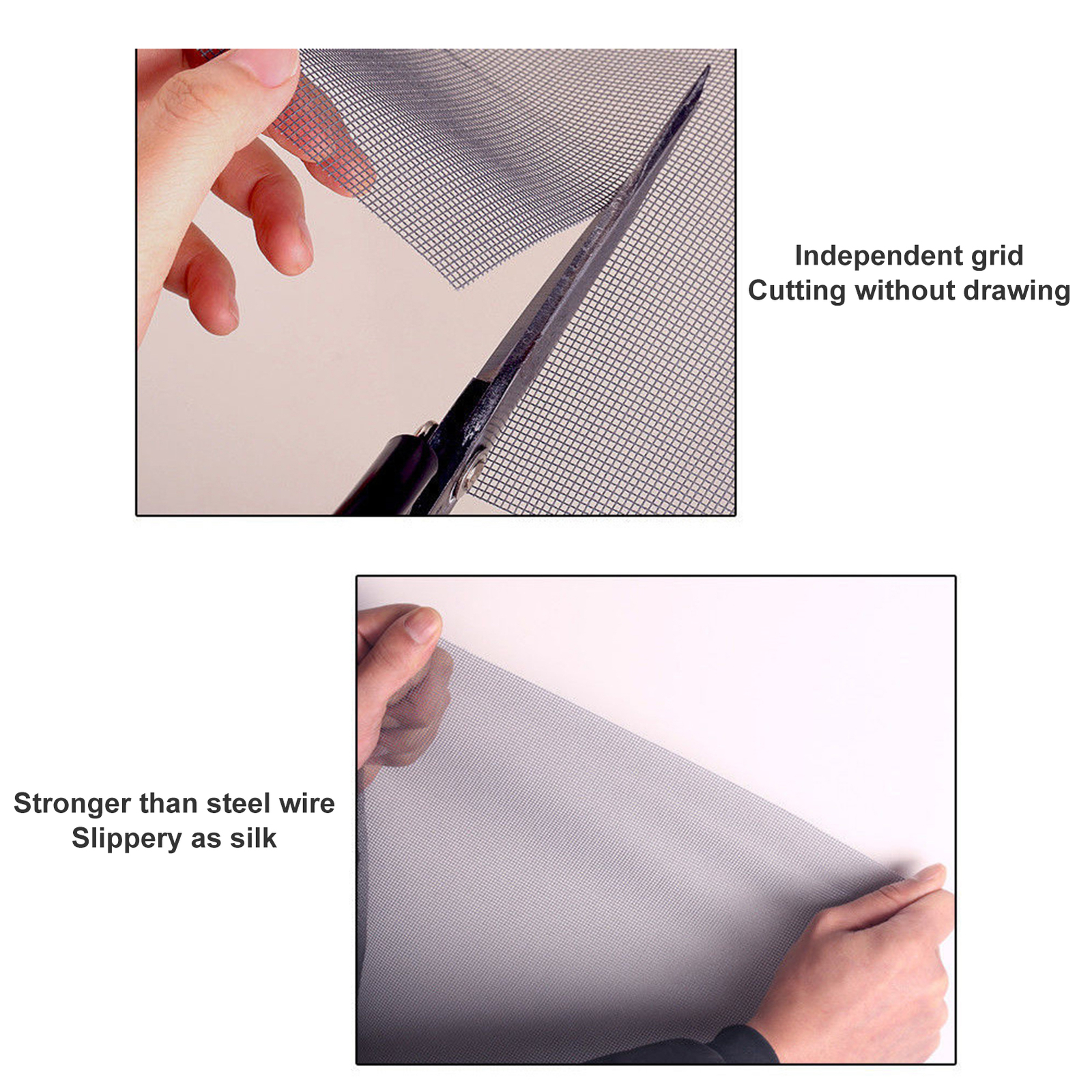 1 Set Window Netting Mesh Removable Multi-purpose Window Door Screen ...