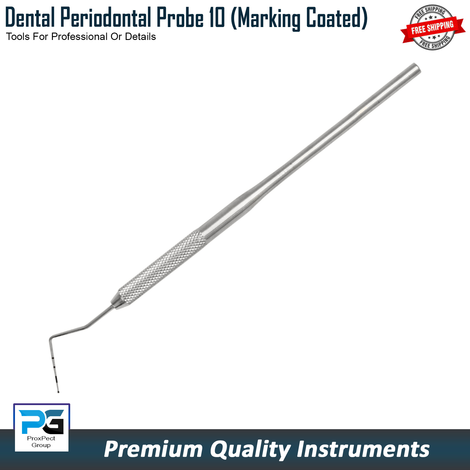 Periodontal Probe UNC-10 BPE Marking Color Coded Examination Probes ...