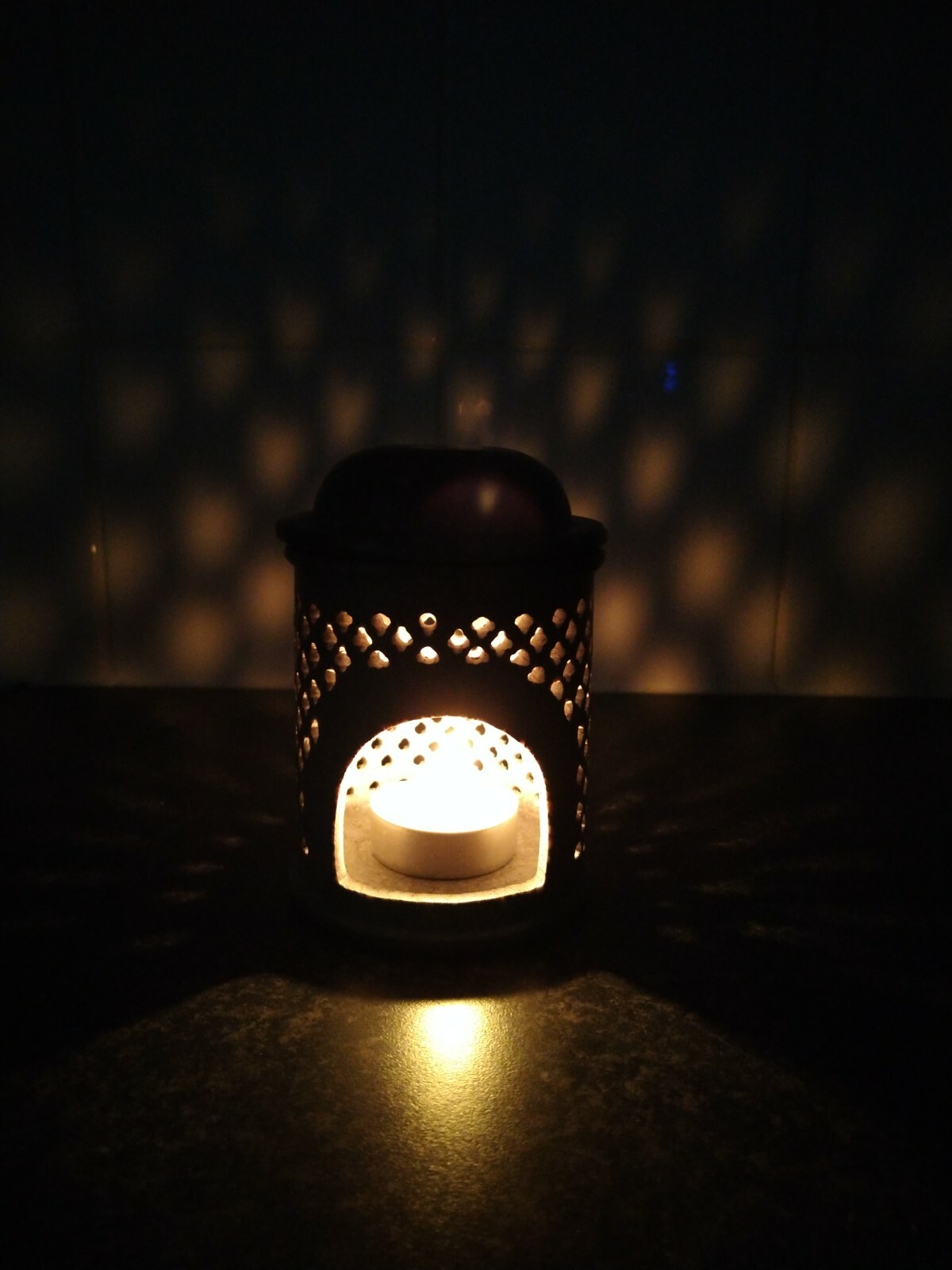 Moroccan Jali Soapstone Oil Burner Diffuser Warmer Tea Light Holder ...