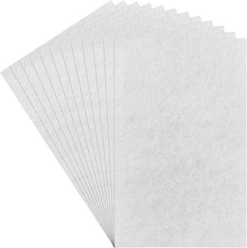 White Felt Fabric Sheets - 12PCS Felt Squares - 7" X 11" (17.7 X 28 Cm ...