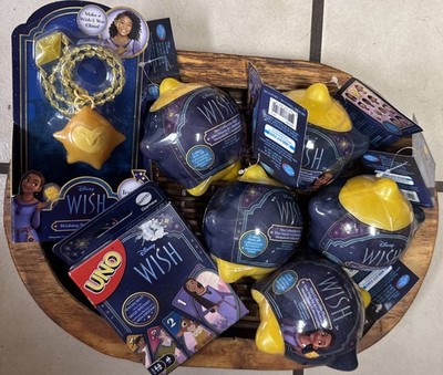 Disney Wish Mini 3” Toy in Wishing Star Set Of 5 + Wish Uno,Wishing ...