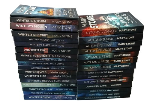 Mary Stone Winter Black Autumn Trent Series Book Lot Near COMPLETE 32 ...