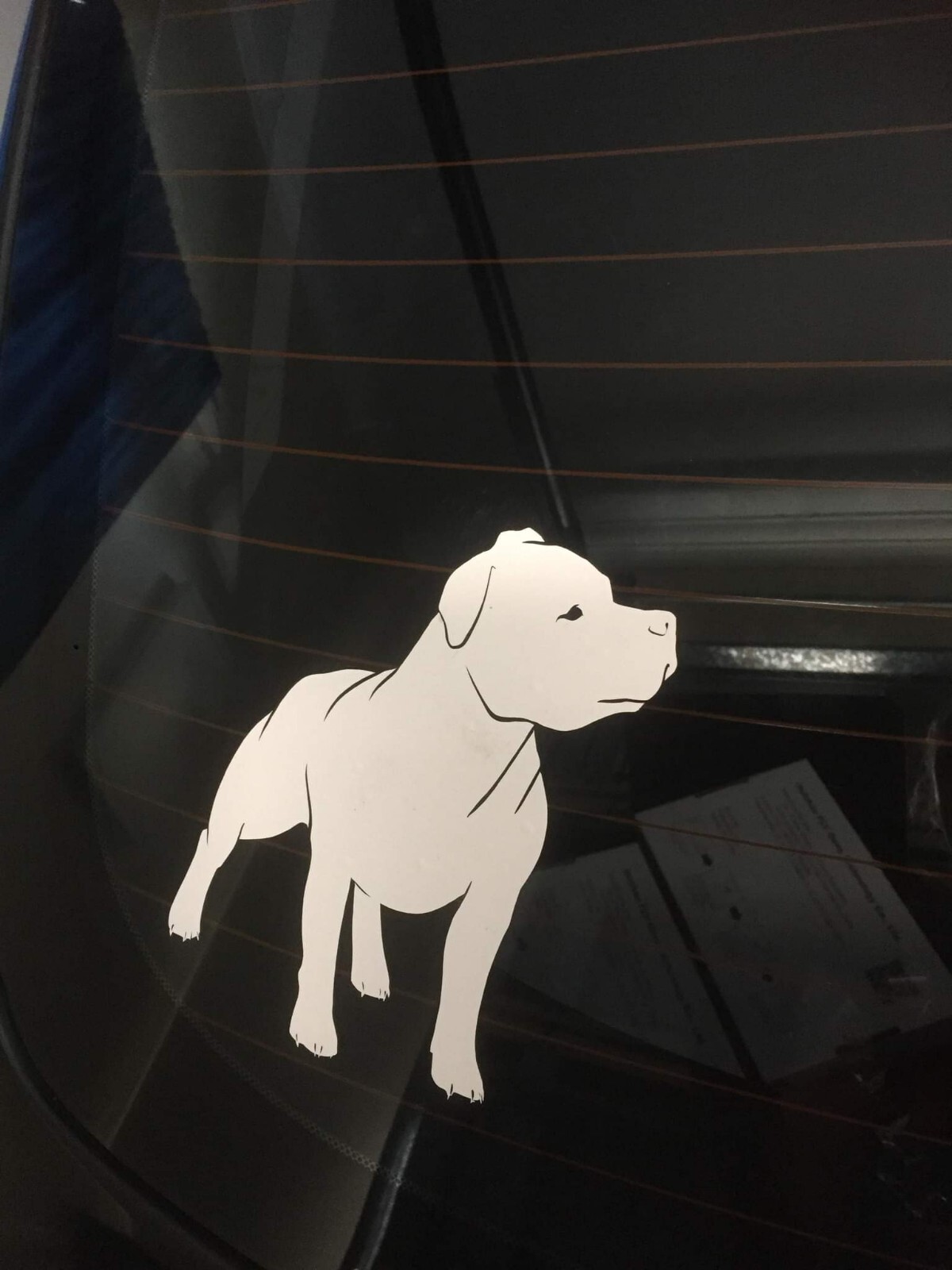 Staffy Vinyl Car Decal Sticker | eBay