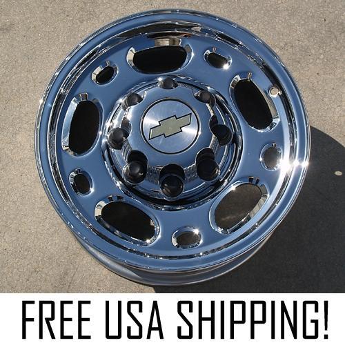 SET OF 4 CHROME 16" CHEVROLET SILVERADO 1500 2500 SIERRA YUKON OEM ...