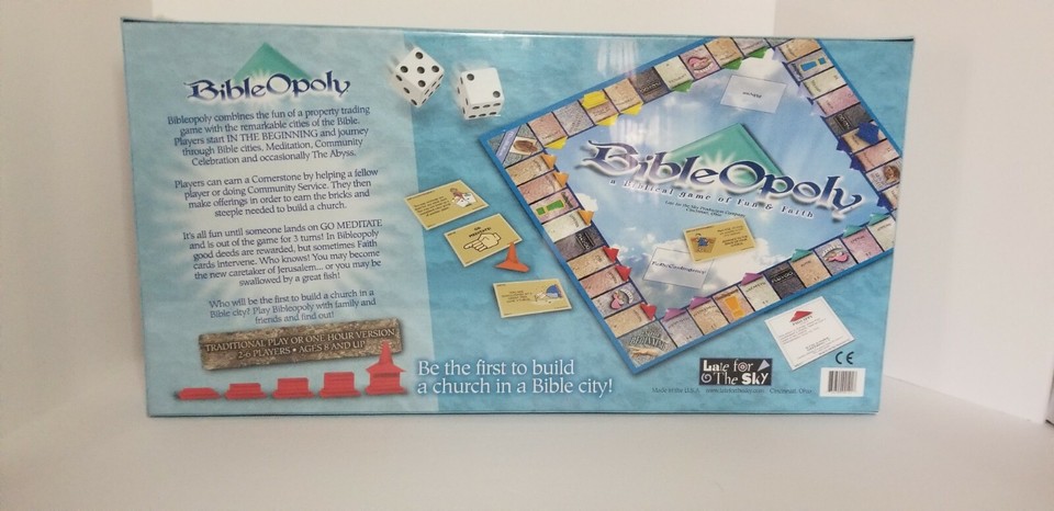 Bibleopoly Bible Monopoly Fun Faith Christian Board Game Angel ...