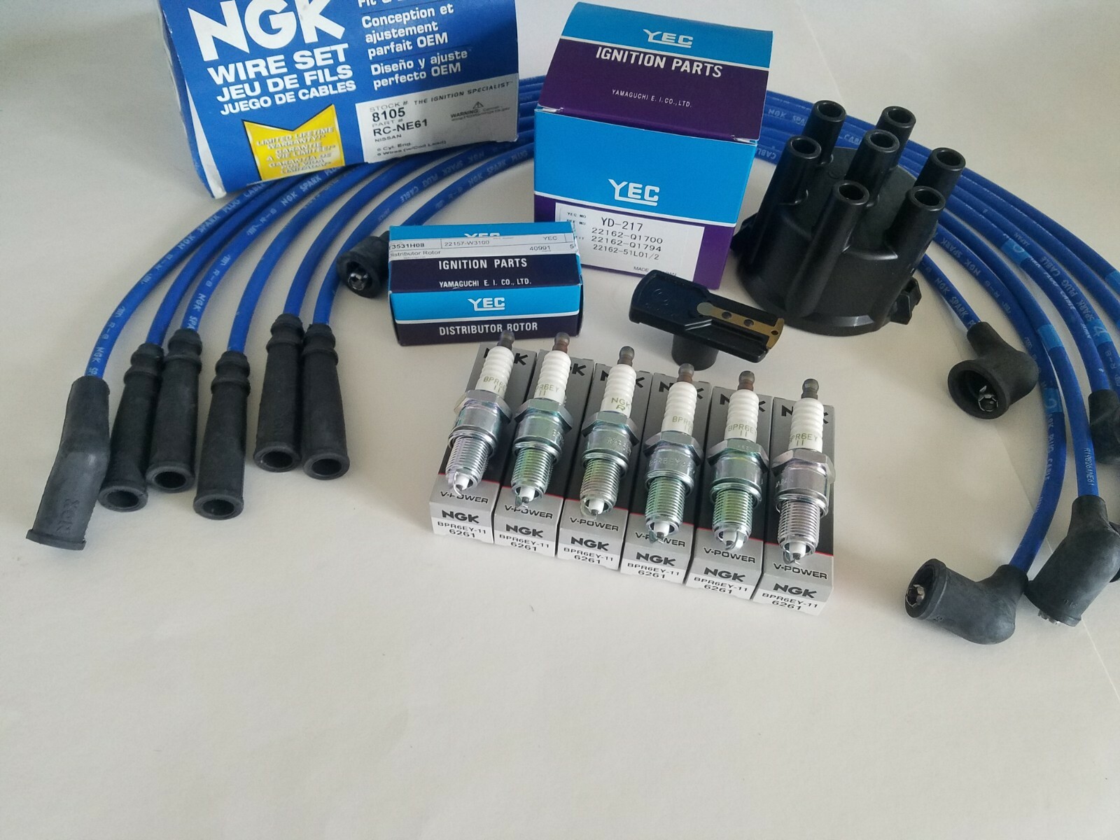 Tune up Kit NGK Wires, Plugs fits Datsun 280ZX 79-83 810 79-81 Maxima ...
