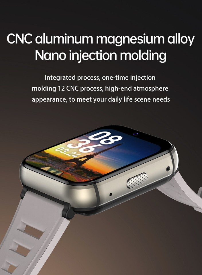 SmartWatch 4G Android WIFI Bluetooth Call Camera Unlocked Phone Watch ...