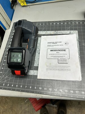 Signode BXT3-13 9mm, 3/8” Strapping Tool 18V Li-Ion Charger 2 Battery ...