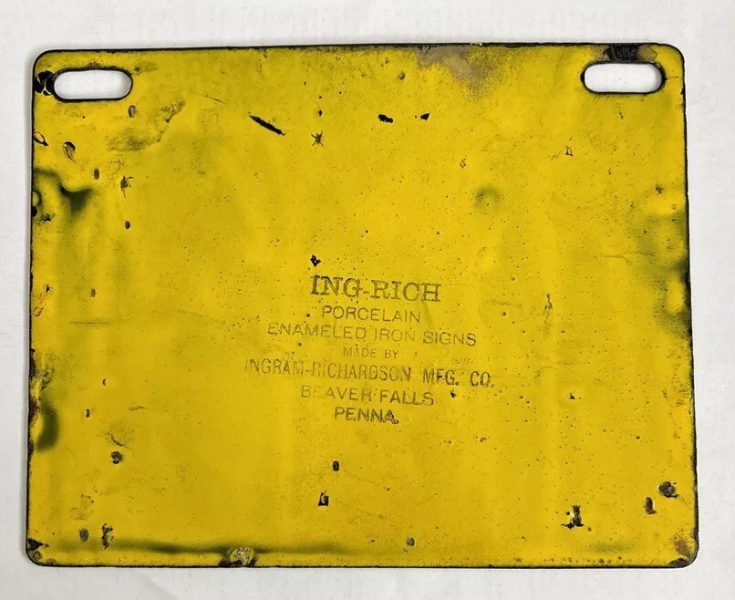 1908 Porcelain Pennsylvnia License Plate Vintage Antique 4 Digit | eBay