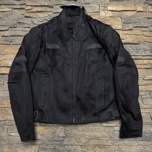 Vance Advance Mesh Motorcycle Jacket Mens Large All Season Black ...