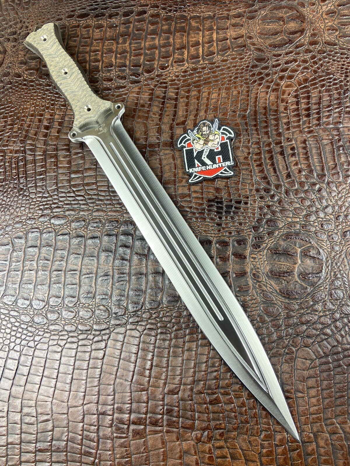 Busse Combat Custom Shop FMV14 W/ Tigerhide Micarta & Comp Finish | eBay