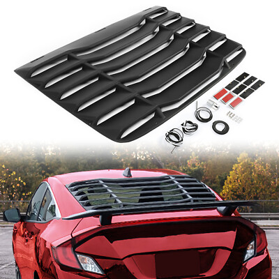 For Honda Civic Coupe 2016-2020 Rear Window Louver Windshield Sun Shade ...