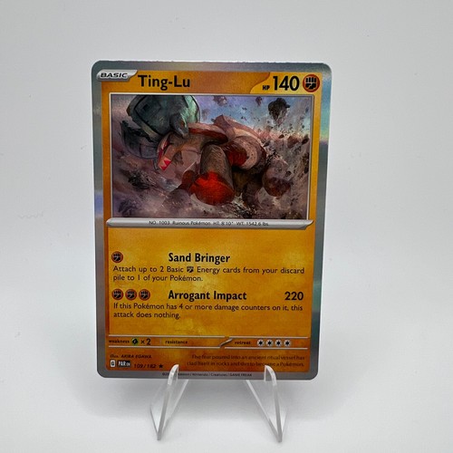 HOLO Ting-Lu 109/182 NM / M - Paradox Rift Pokemon Card - Akira Egawa ...