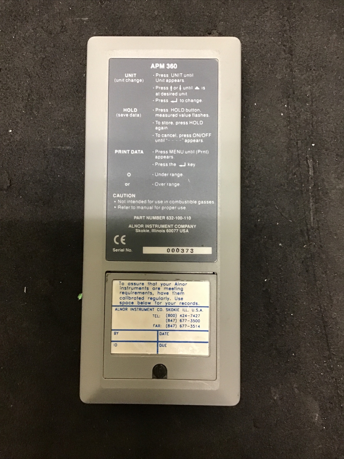 ALNOR+APM+360+Multi-purpose+Meter+W+Probe+Model+275 for sale online | eBay