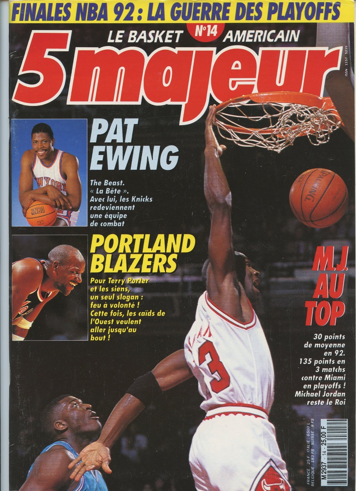 MICHAEL JORDAN: Nine Dif French 5 MAJEUR Full Magazines / Covers, Cards ...