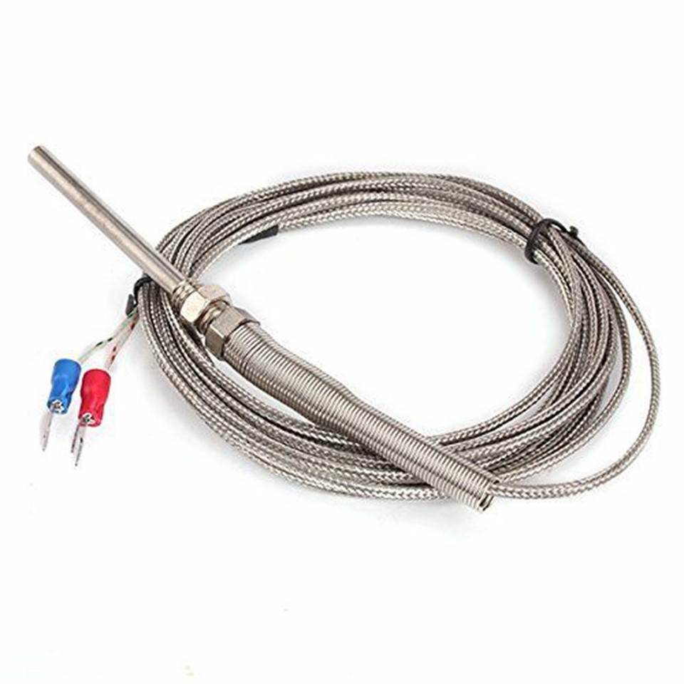 1set 3/8 NPT Type Thermocouple Stainless Steel Braid Probe Sensor Hot ...