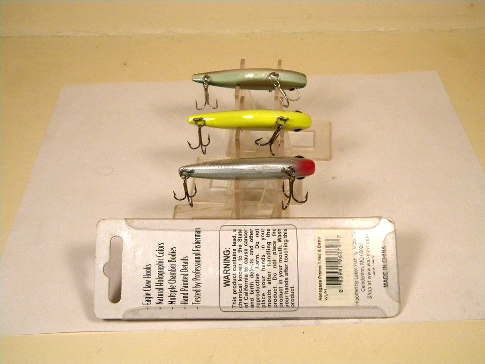 4 Renegade Shake & Rattle Chart Purple Blue Firetiger rattle crankbait ...