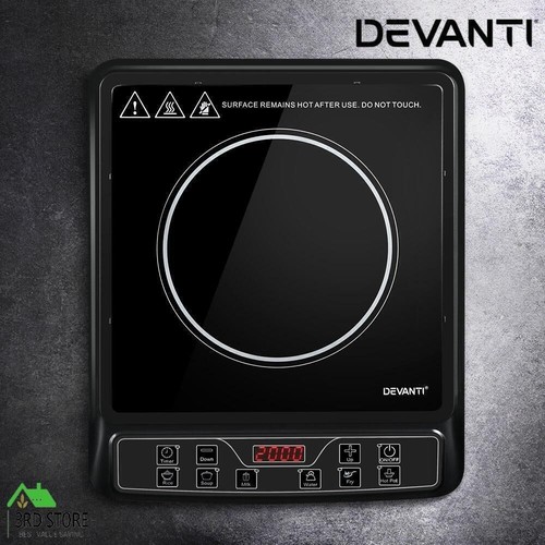 Devanti Electric Induction Cooktop Portable Cook Top Ceramic Kitchen ...