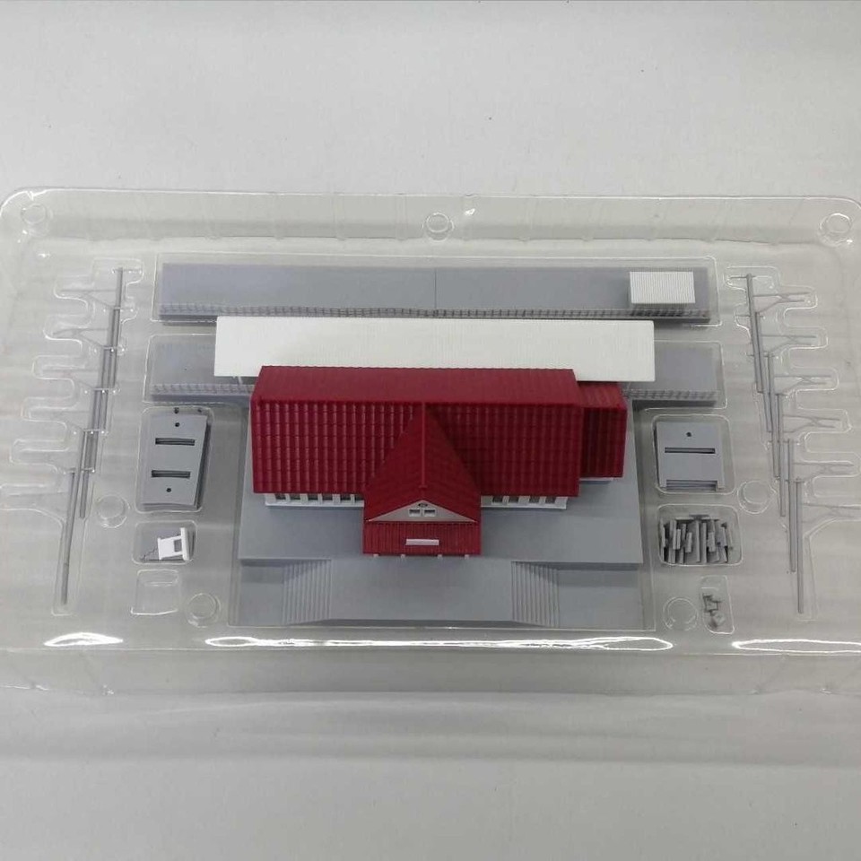 Kaitendo ZJ Gauge Express Stop Station (Red Roof) & Overhead Line Set ...