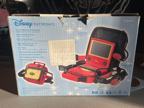 Disney Electronics Portable DVD Player 2003 with Accessories Mickey ...