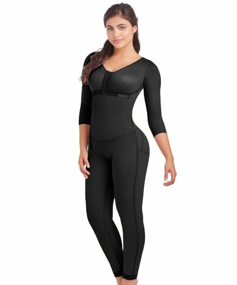 Faja Colombiana Full Body Shaper Shapewear Long Sleeve Post Partum or ...