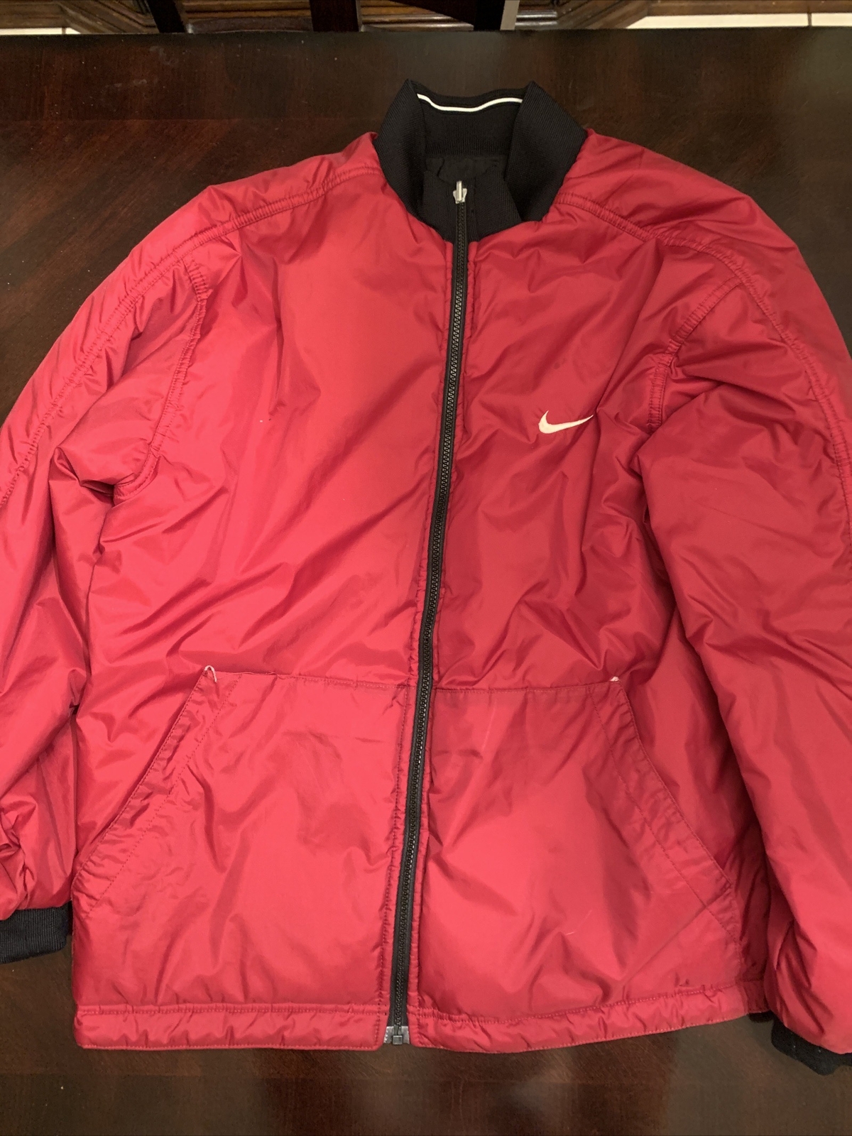 Rare Vintage Nike Reversible Padded Bomber Jacket - Gem