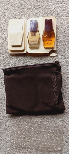 Vintage PAN AM Airlines Designer John Weitz 1st Class Cologne Kit w ...